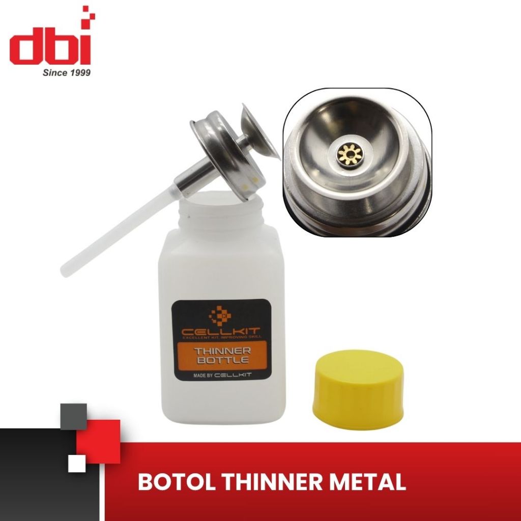 Jual Botol Thinner Tempat Thinner Tutup Metal CELLKIT 200CC 100CC | Shopee Indonesia