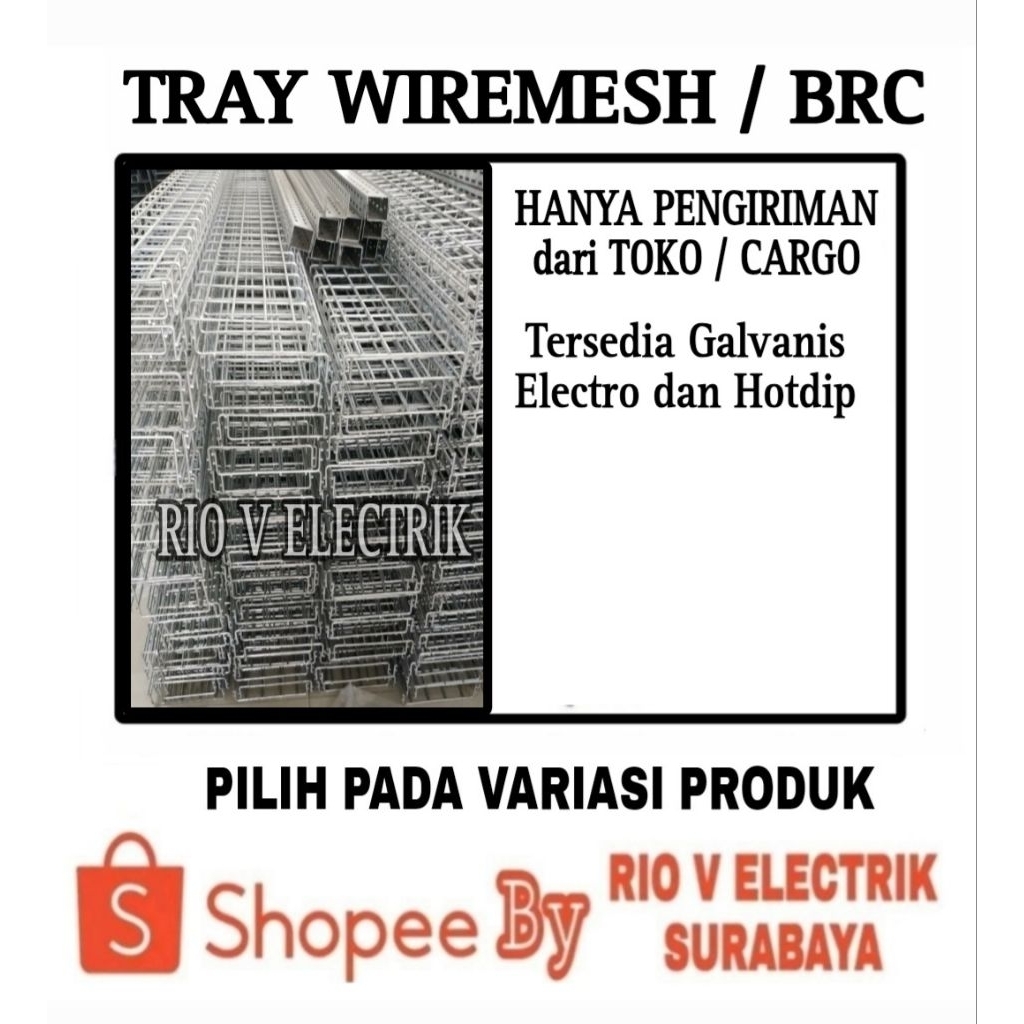 Jual KABEL TRAY BRC 100X50X3000 RAK CABLE CAGE WIREMESH Galvanis OCP ...
