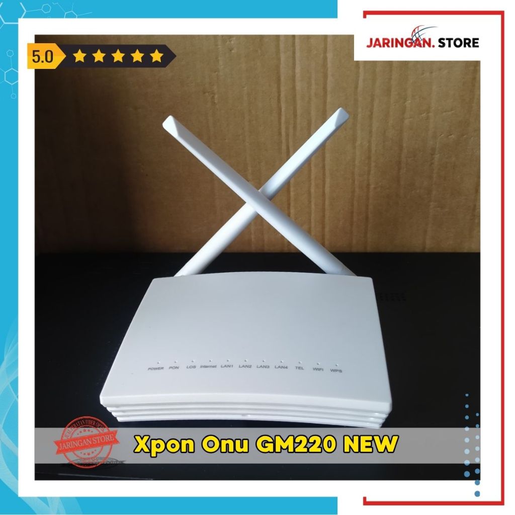Jual MODEM GM220-S BARU OMCI LENGKAP DENGAN ADAPTOR FREE SABLON NAMA ...