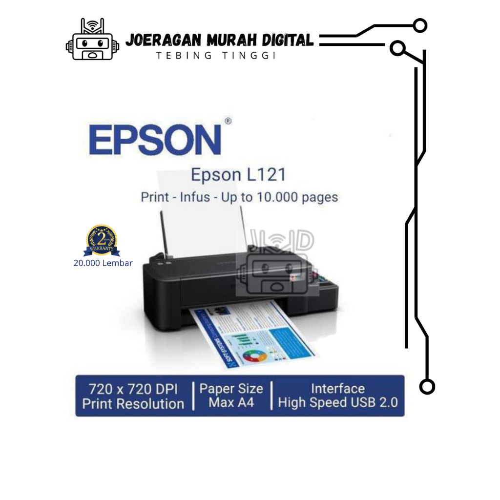 Jual Epson L121 Ink Tank Printer - Perfect for Home and Small Office ...