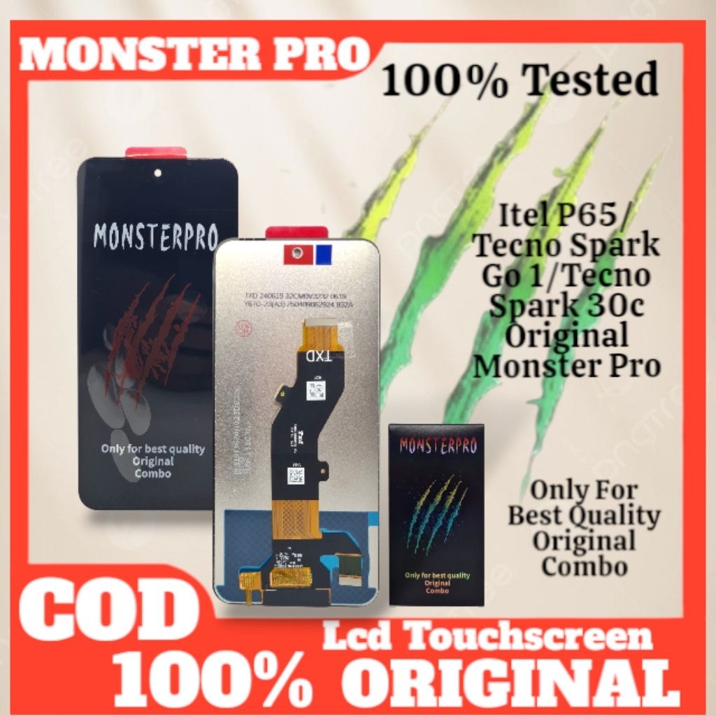Jual LCD TOUCHSCREEN ITEL P65/TECNO SPARK GO 1/TECNO SPARK 30C ORIGINAL | Shopee Indonesia