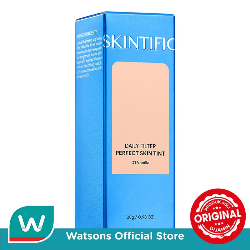 Jual Skintific Daily Filter Perfect Skin Tint 01 Vanilla 28g | Shopee ...