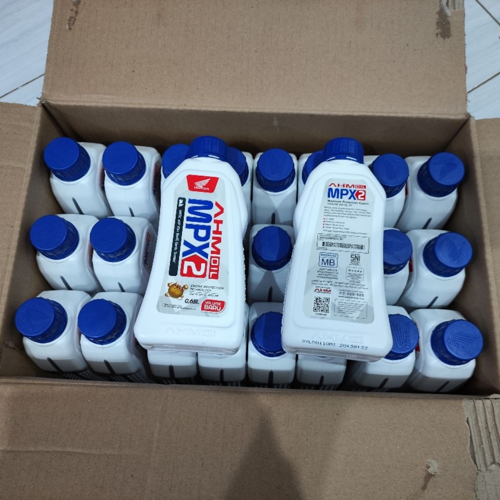 Jual OLI OIL AHM MPX2 650ML 1/2 DUS ISI 12 PCS | Shopee Indonesia