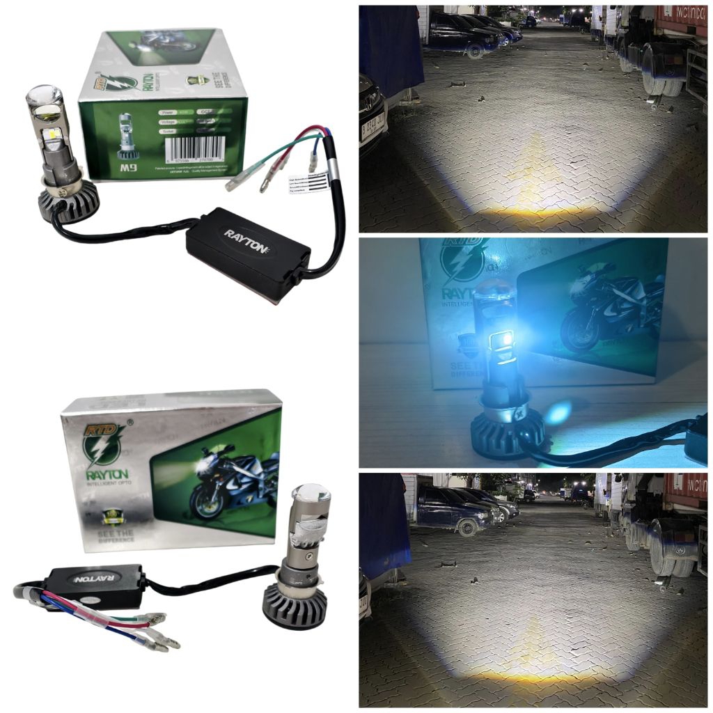 Jual Lampu Mini Projector Led Motor H4 H6 H7 M8 M9 RTD Sinar Terang ...