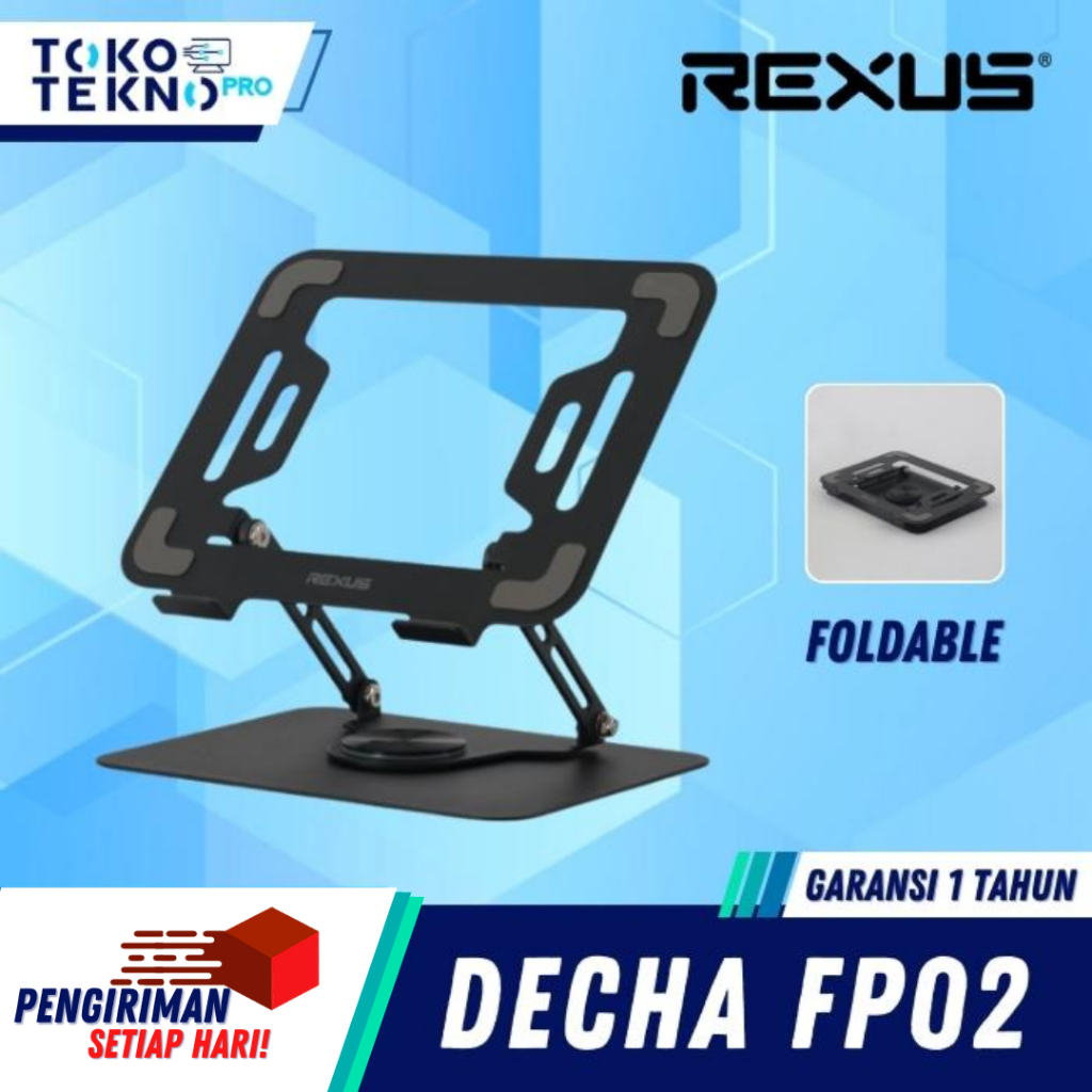 Jual Rexus Decha FP02 / FP-02 Laptop Stand 360 Around | Shopee Indonesia