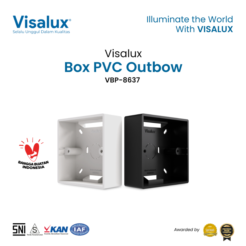 Jual Visalux Box PVC Outbow Dus Saklar & Stop Kontak (VBP8637) | Shopee ...