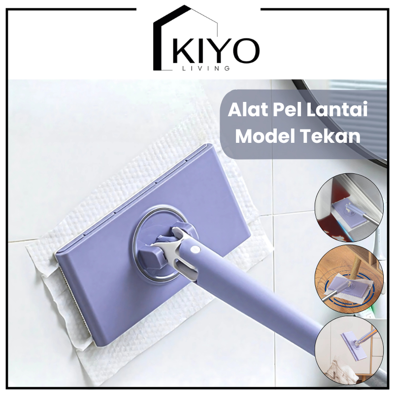 Jual KIYO Alat Pel Lantai Model Tekan Tisu Refill Disposable / Alat ...