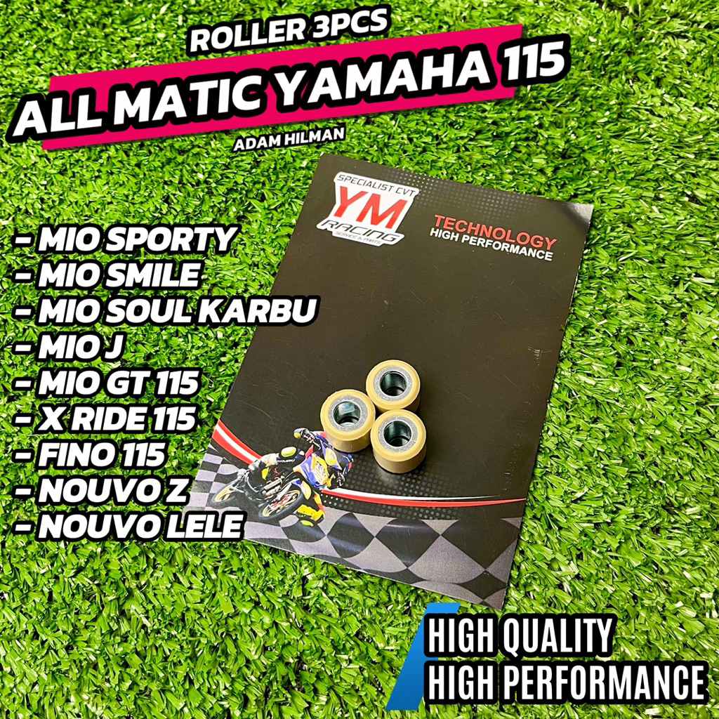 Jual ROLLER RACING 3 PCS ALL MATIC YAMAHA 115 YM RACING / ADAM HILMAN ...