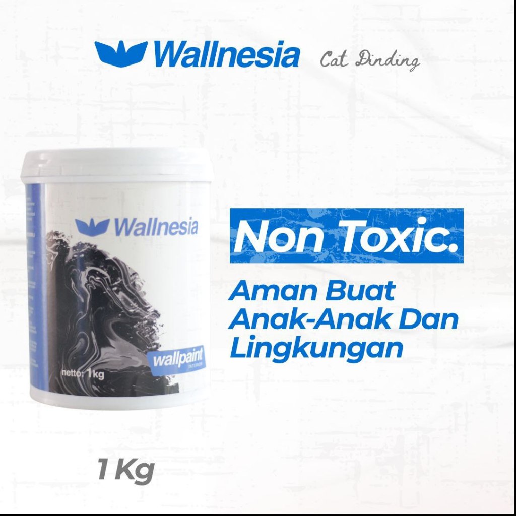 Jual Cat Tembok Interior Wallnesia 1 KG Kamar Anti Jamur Anti Lembab ...