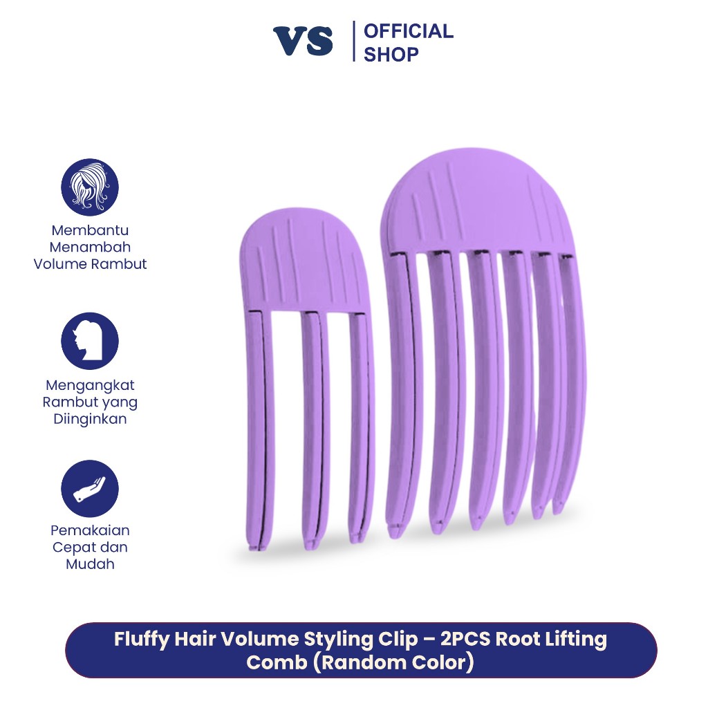 Jual Varen Skin Sisir Jepit Styling Rambut Fluffy Volume Hair Clip 2PCS ...