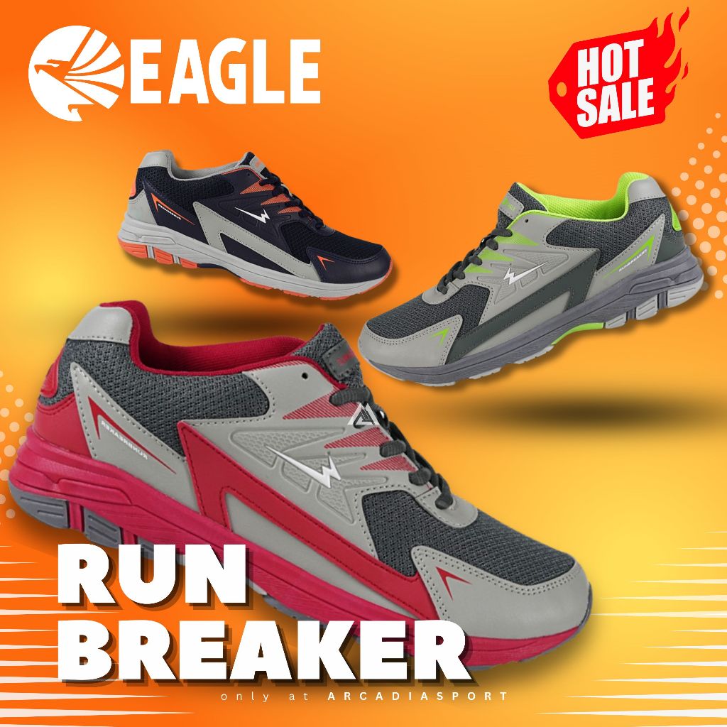 Jual EAGLE RUN BREAKER SEPATU RUNING UNISEX PRIA DAN WANITA ARCADIA ...