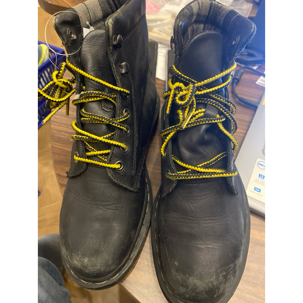 Jual docmart high tali kuning | Shopee Indonesia