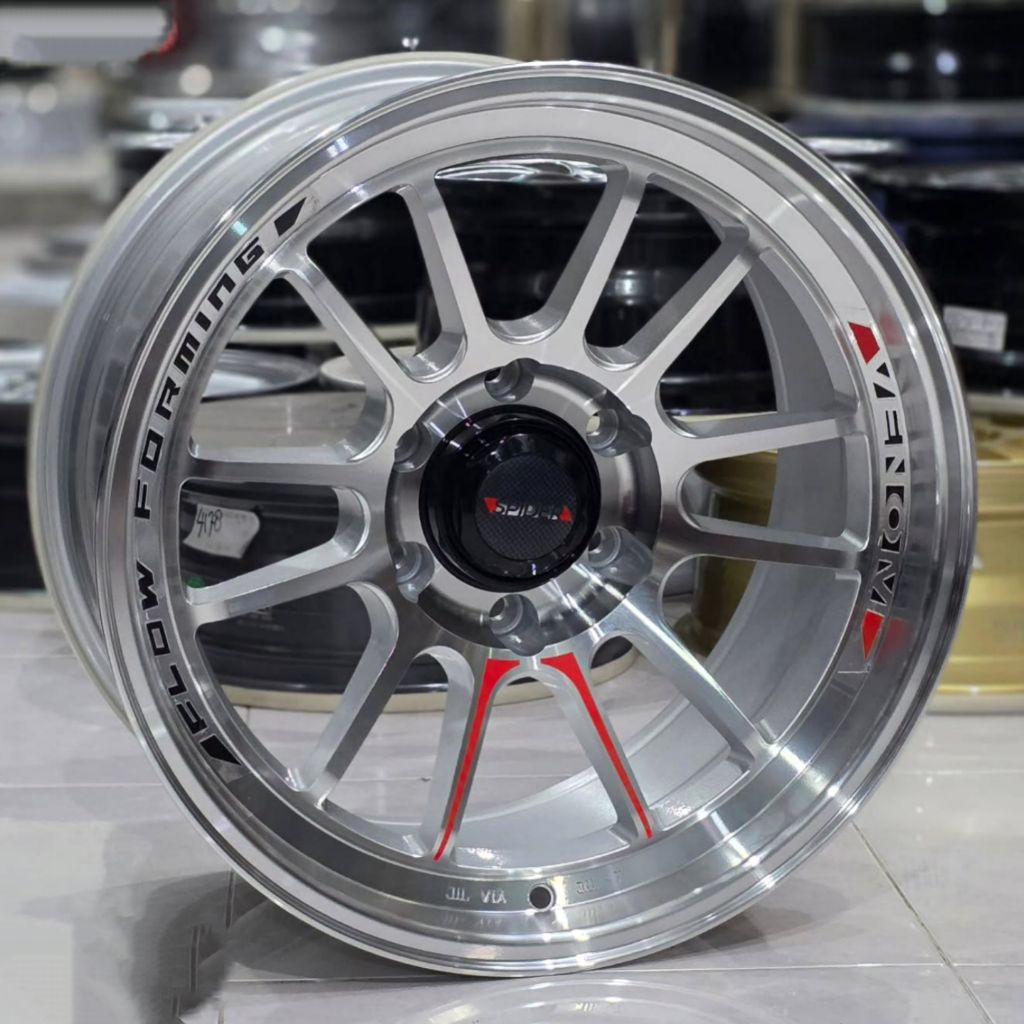 Jual velg racing VENOM SPIDER FLOW FORMING R18 PCD 6X139,7 velg racing ...