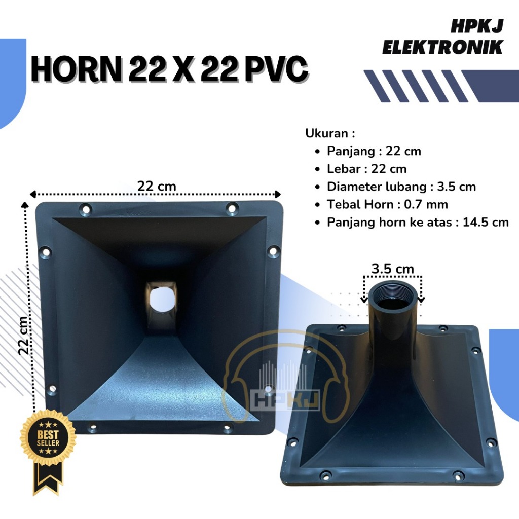 Jual HORN PVC 22 X 22 HORN TWEETER PANEL KOTAK A POLOS | Shopee Indonesia