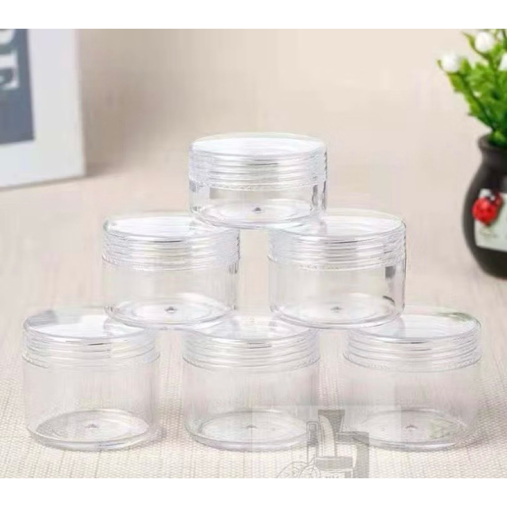 Jual 5pcs 15gr/20gr/25gr Pot krem acrylic bening/cream foundation/lip ...