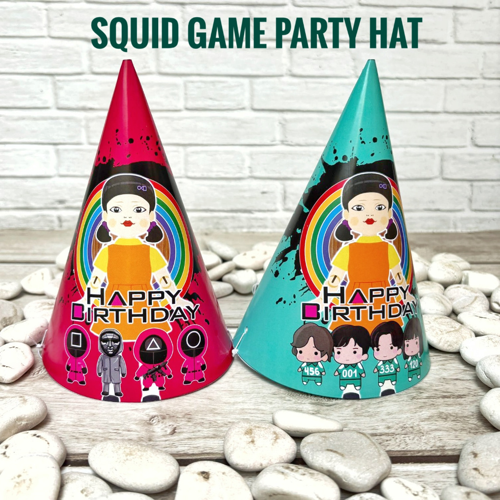 Jual Squid Game Party Hat Topi Pesta Perlengkapan Dekorasi Ulang Tahun ...