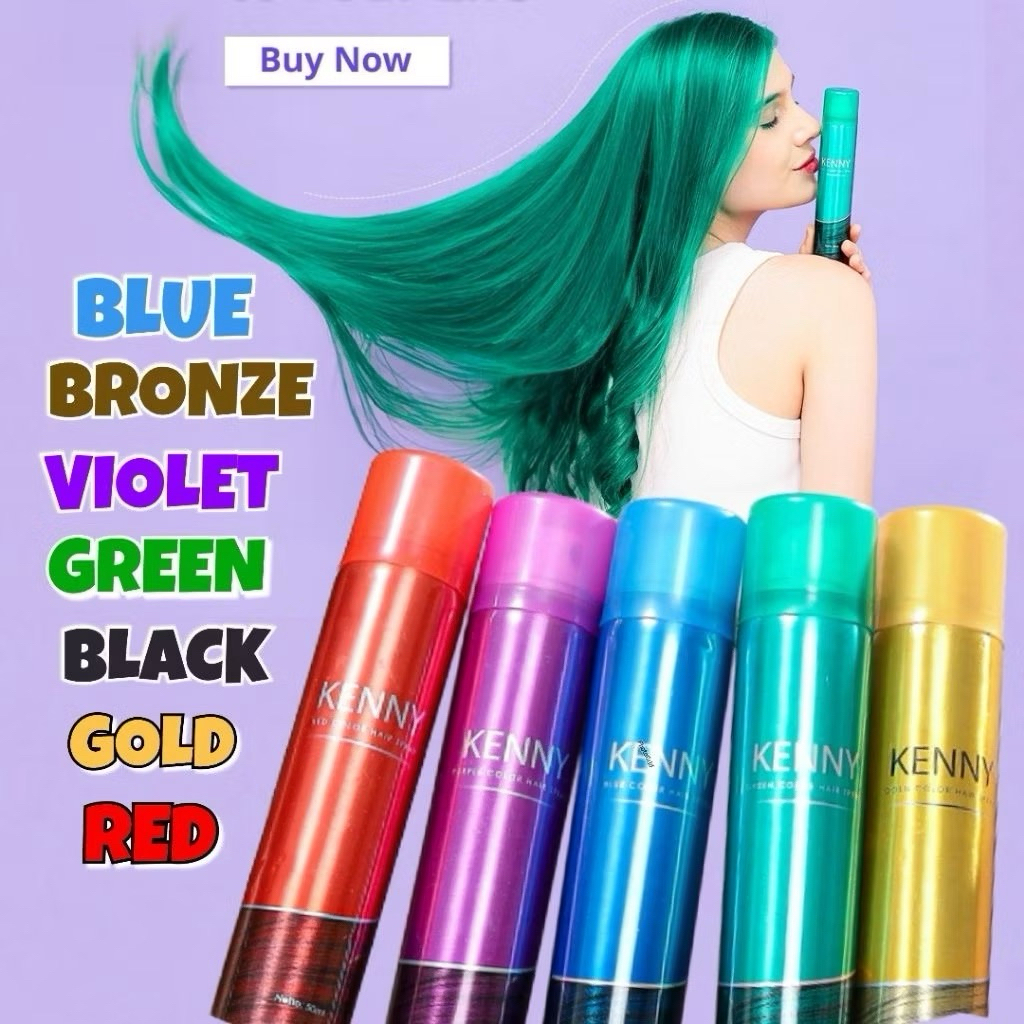 Jual ALL VARIANT Hairspray warna hitam / merah / hijau / gold / coklat ...