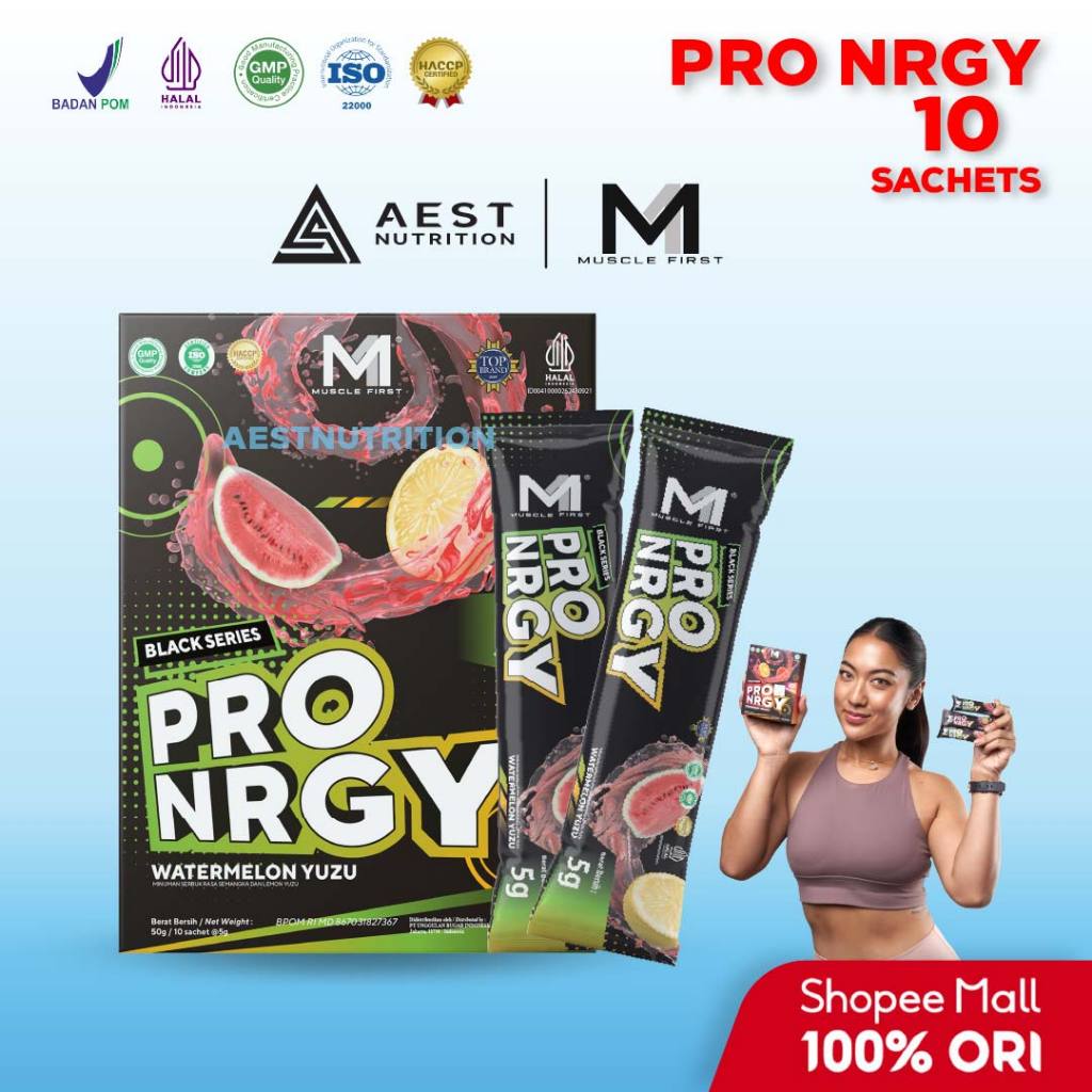 Jual Muscle First M1 Pro Nrgy Pre Workout PWO Kemasan Box Isi 10 Sachet ...