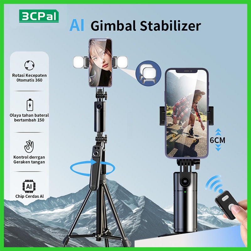 Jual Gimbal Stabilizer Handphone Auto Tracking Wajah 360° Kontrol ...