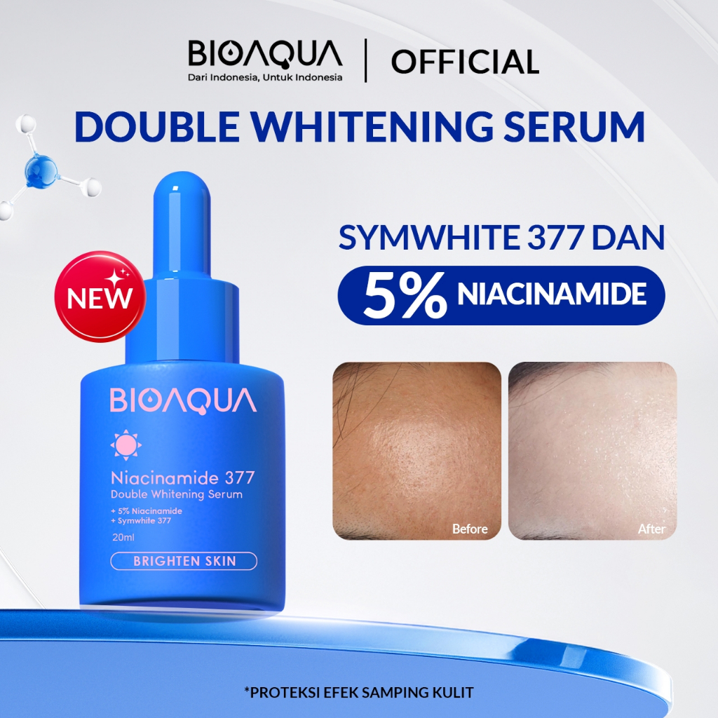 Jual [5% Niacinamide]-BIOAQUA Niacinamide dan Symwhite 377 Double Whitening Serum Wajah 20ml ...