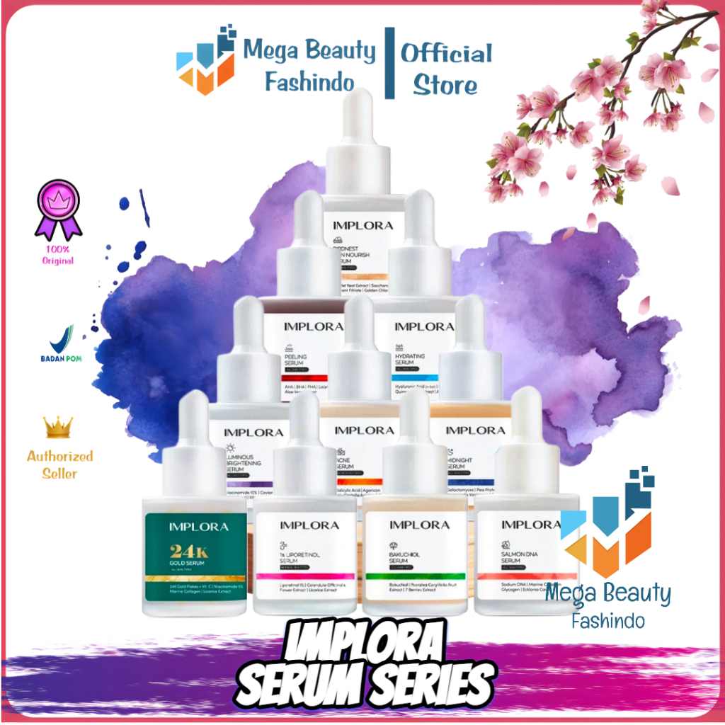 Jual Implora Face Serum Serie 20ml | Acne | Luminous Brightening ...