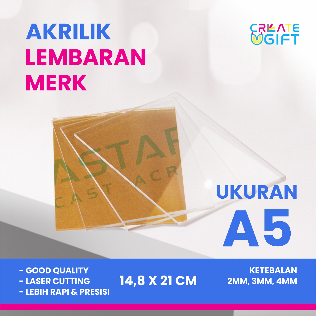 Jual Akrilik Lembaran A5 | Akrilik Lembaran A5 | Akrilik Potongan ...
