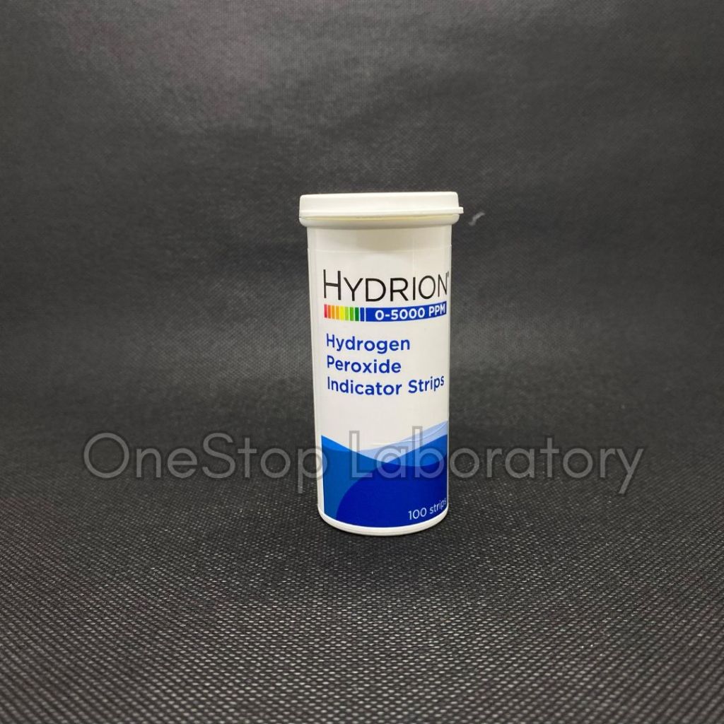 Jual Hydrion HP-5000 Hydrogen peroxide test kit indicator strip 0-5000 ...