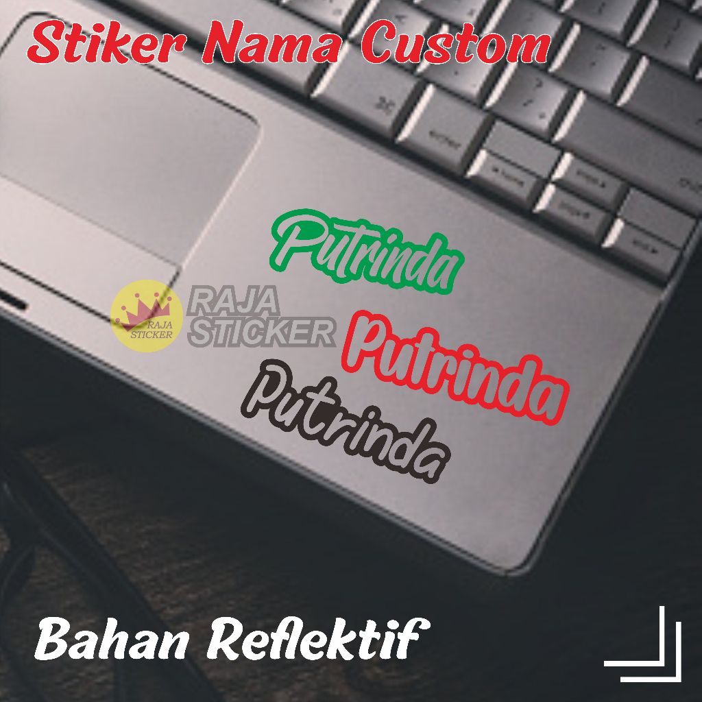 Jual Cutting Sticker Nama Custom, Stiker Nama Waterproof | Shopee Indonesia