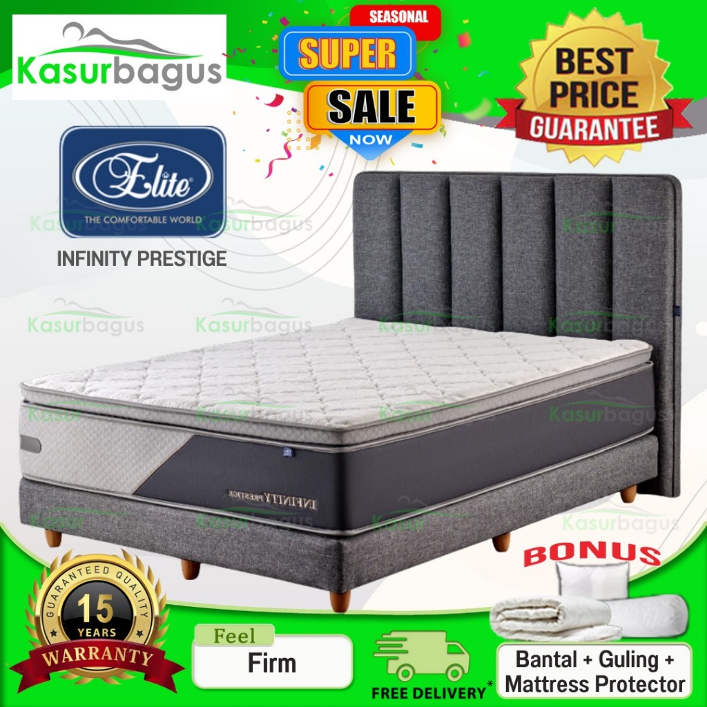 Jual Elite Kasur Springbed Infinity Prestige Pocket Spring Euro Top