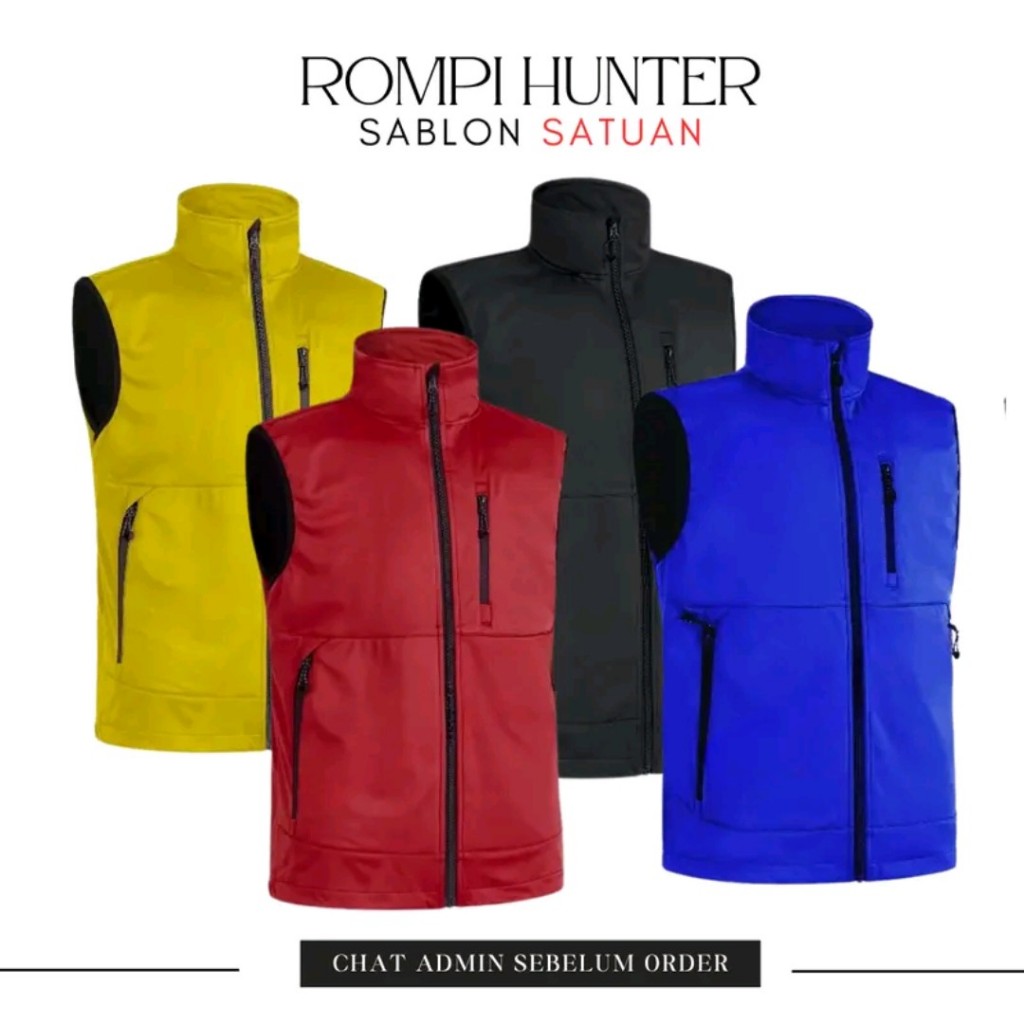 Jual Custom Rompi Hunter Logo Sendiri Rompi Parasut Semi WF Bodyvest ...