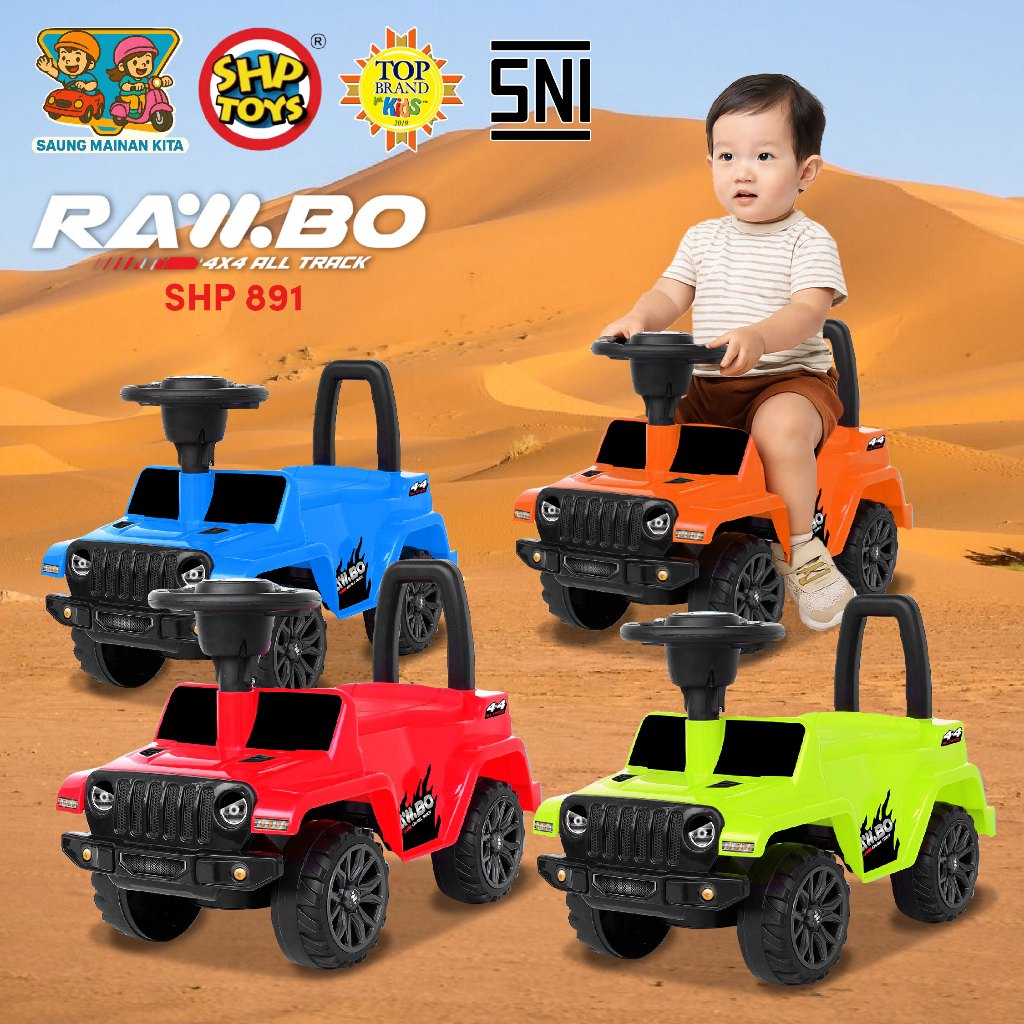 Jual Mainan Anak Mobil Jeep Dorong SHP JA 653 Bisa Dinaiki Mobilan Anak ...