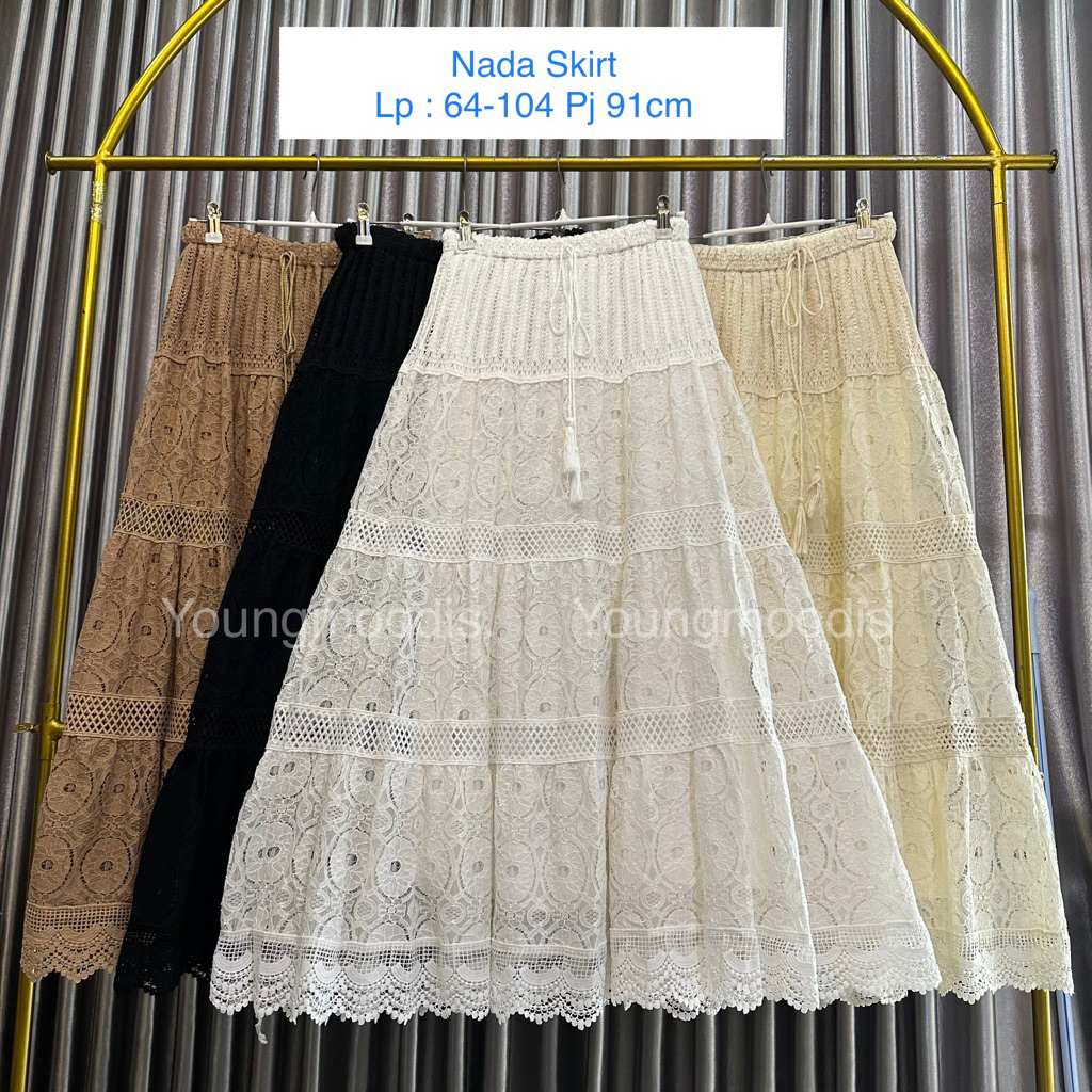 Jual youngmoodis nada Skirt rok pesta rok brokat organic ori import ...