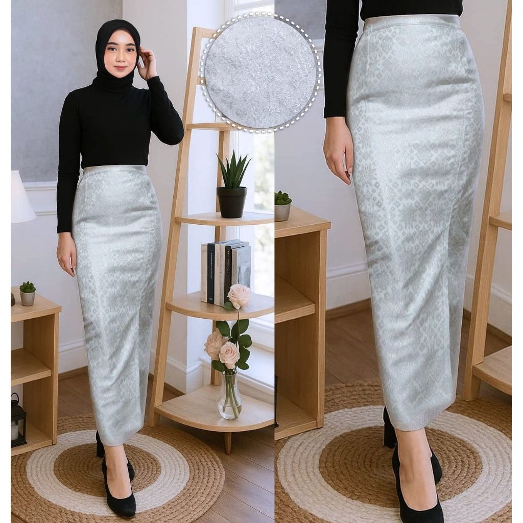 Jual Rok Span Songket INSTAN/Rok Songket Siap Pakai Aneka Pilihan Warna ...