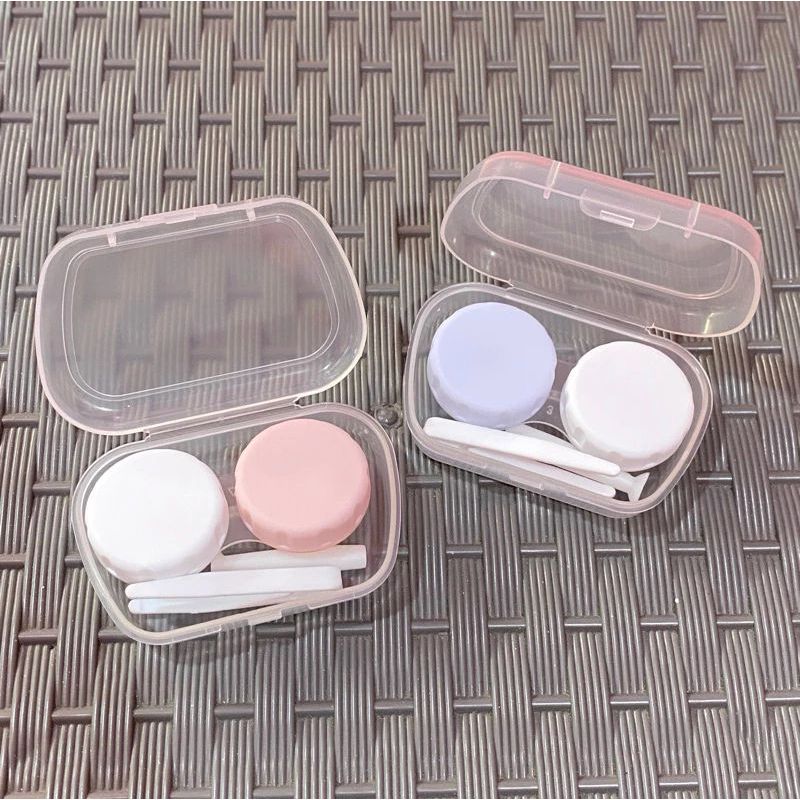 Jual Tempat softlens mini polos / penjepit alat pakai softlens | Shopee ...