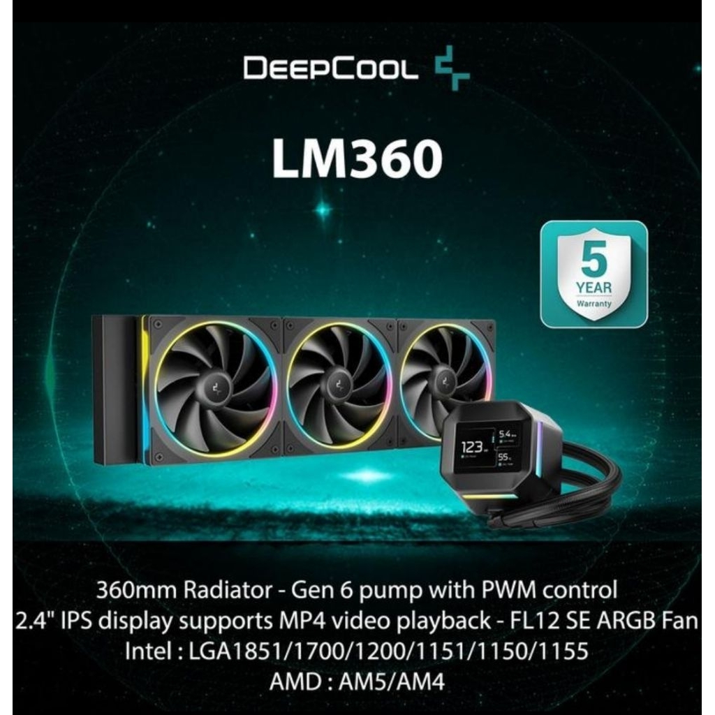 Jual DEEPCOOL LM360 LIQUID COOLER | Shopee Indonesia