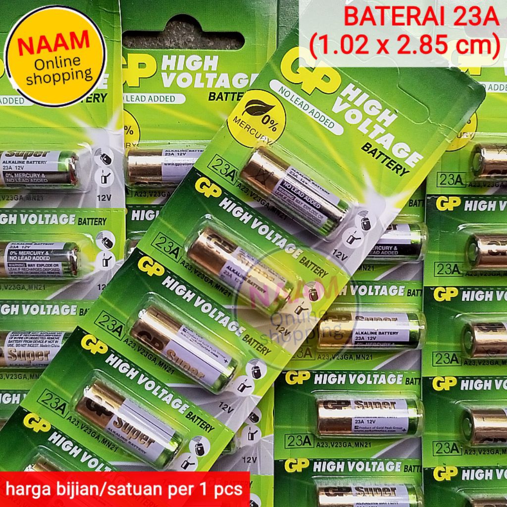 Jual BATRE 23A (MN21) L028 - BATTERY KECIL A23 / 23 A / V23GA / 8LR23 ...