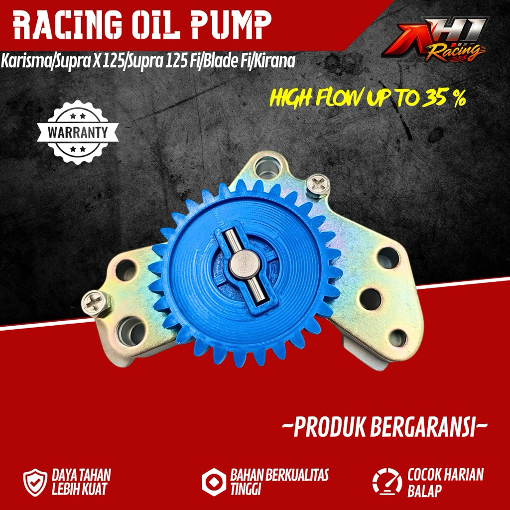 Jual POMPA OLI AH1 RACING OIL PUMP HI FLOW SUPRA X125 KARISMA KIRANA BLADE FI SUPRA FI BATMAN ...