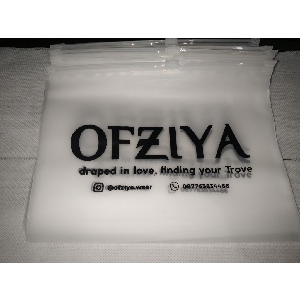 Jual (BENTUK POTRET) POUCH HIJAB/ZIPLOCK CUSTOM LOGO/ZIPPER BAG/KEMASAN ...
