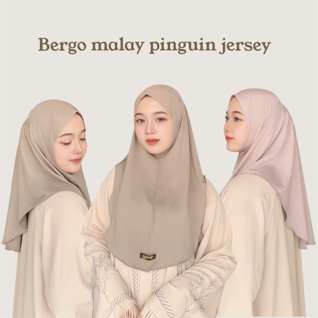 Jual Hijab Instan Hamidah Malay Jilbab Bergo Non Pet Kerudung Bergo Jersey Daily | Shopee Indonesia