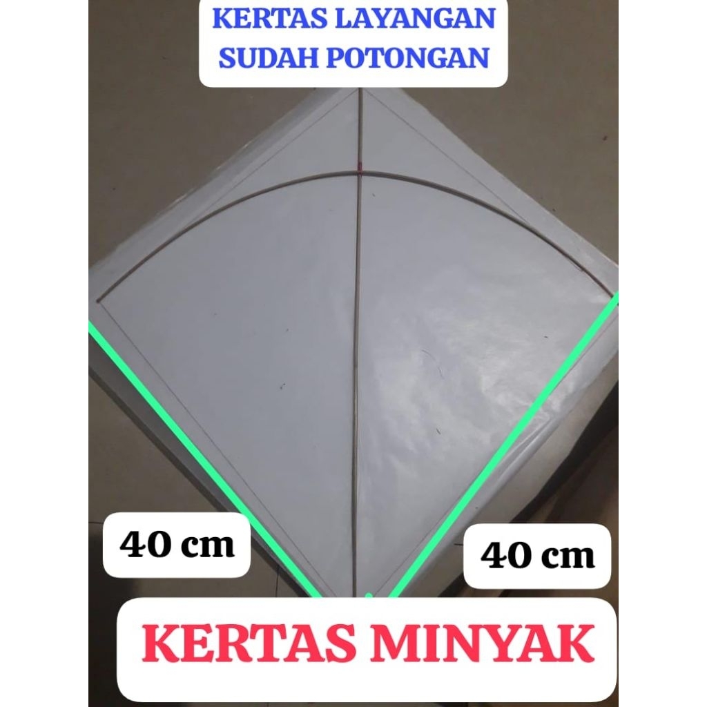 Jual Kertas layangan putih polos 1000 PCS. KERTAS MINYAK | Shopee Indonesia