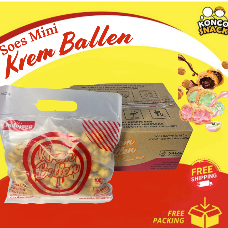 Jual Kue Sus / Soes Kering Isi Krim Cokelat, Klepon & Es Teler 200gr ...