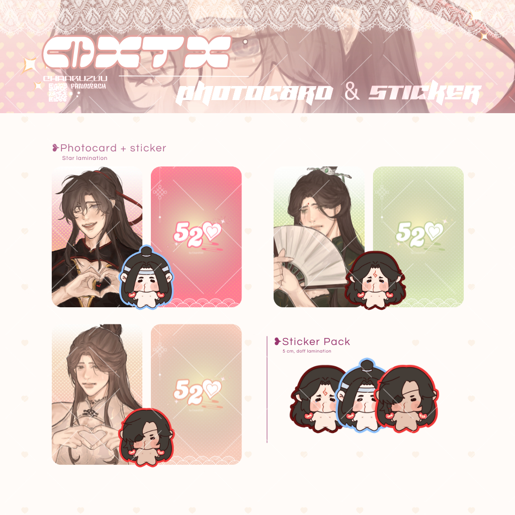 Jual [Chaaruzuu] P4P MXTX - MDZS SSVS TGCF Couple Fanmerch | Photocard ...