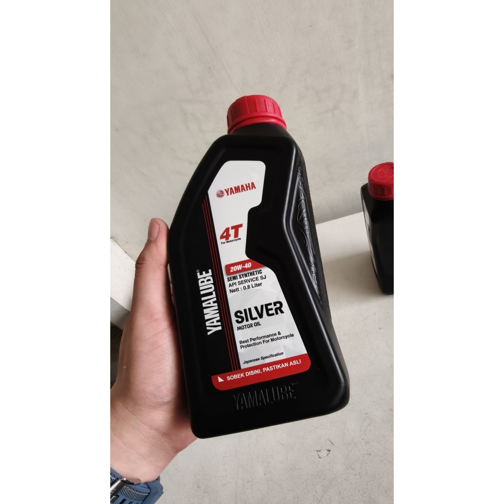 Jual OLI MESIN MOTOR 4TAK OLI YAMALUBE SILVER 4T 800ML 20W40 SJ YAMAHA ...