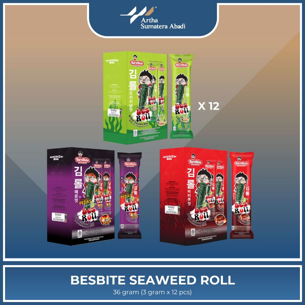 Jual BESBITE SEAWEED ROLL 36G ( 3 VARIAN ) | Shopee Indonesia