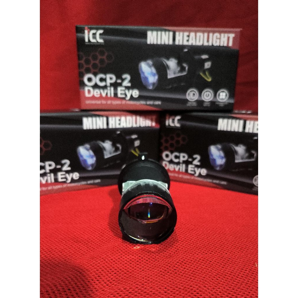 Jual BILED MINI H4 OCP- DEVIL EYE RGB harga satuan | Shopee Indonesia