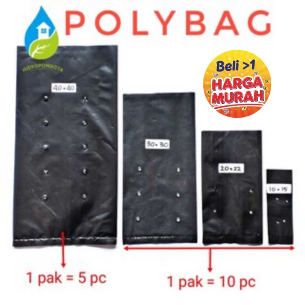 Jual Polybag Tanaman size 10 x 15 cm isi 10 lembar | Shopee Indonesia