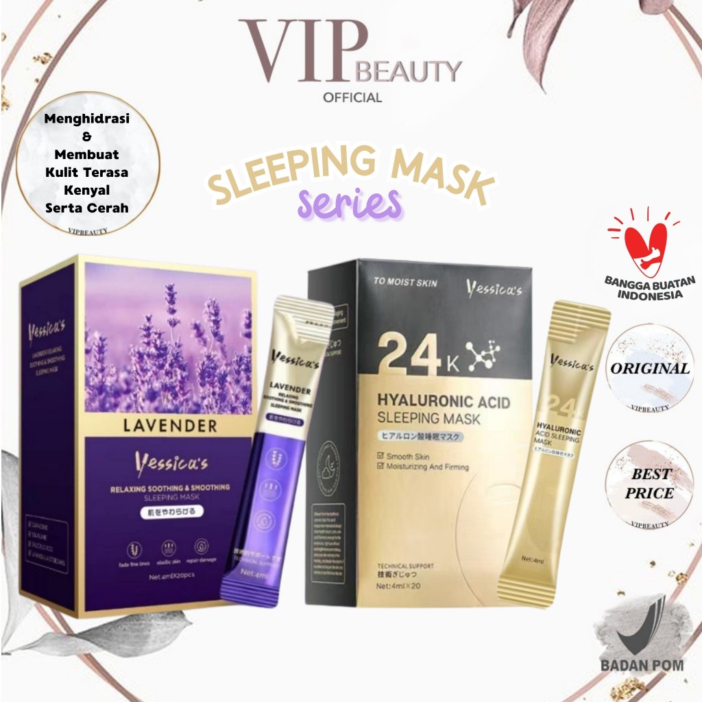 Jual YESSICA Lavender Relaxing & Soothing Sleeping Mask | 24K Gold ...