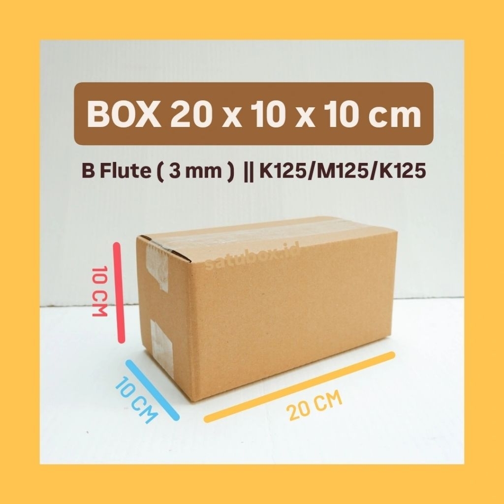 Jual kardus packing karton box polos uk. 20x10x10 cm single wall 3mm ...