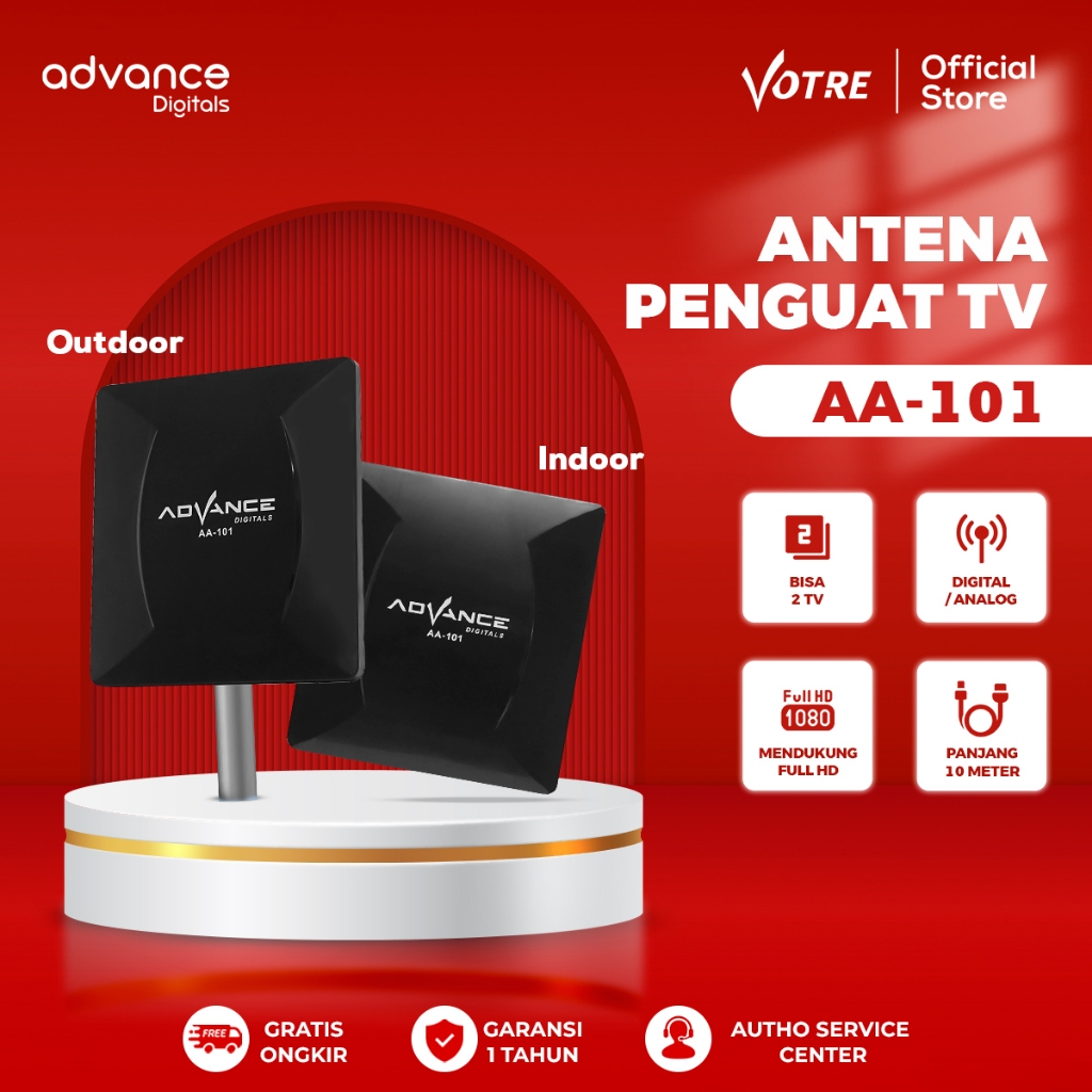 Jual Advance Antena TV Indoor atau Outdoor Advance AA-101 Garansi Resmi ...