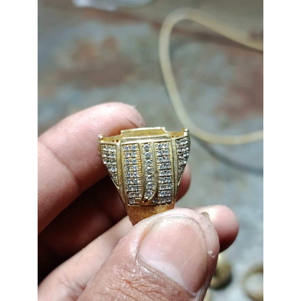 Jual cincin ring kuningan super + chrome dan rises | Shopee Indonesia